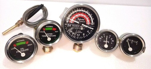 Massey Ferguson Tractor Gauge Kit Tachometer Anti Clockwise 35 133 135 ...