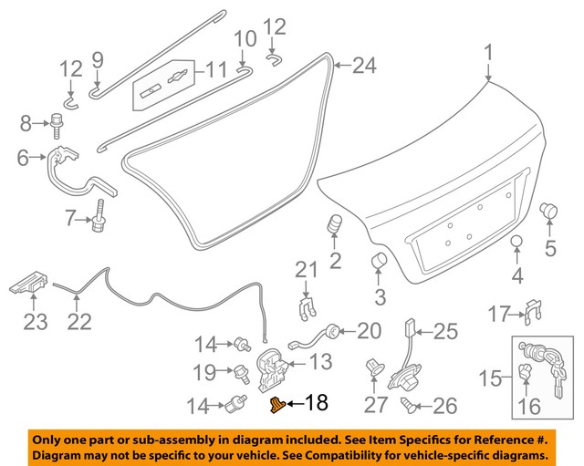 Genuine Mitsubishi Mirage G4 Striker 5927A044 for sale online | eBay