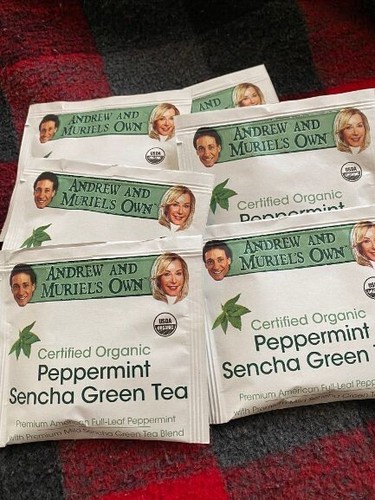 Andrew Lessman Peppermint Sencha Green Tea 30 Sachets Exp. 11/30/2025 ...