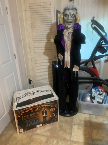Magic Power 2008 Halloween Life Size Animated Face Ripper Works Boxed ...