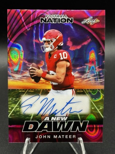 2025 Football Nation A New Dawn John Mateer Auto Autograph 4/6 Oklahoma ...