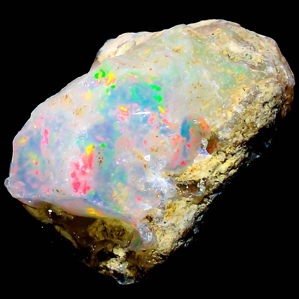 100% Natural Ethiopian Fire Opal Rough AA+ Multi Power 15.20Cts. 16x ...