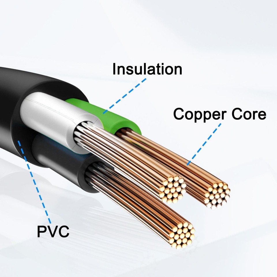 C14 Pigtail Power Cable Replacement Power Cord Bare Wire IEC320 C14 ...