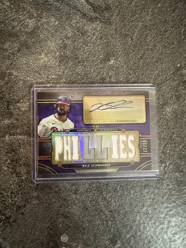 KYLE SCHWARBER - 2024 Triple Threads Autographed Relic Card- “PHILLIES ...