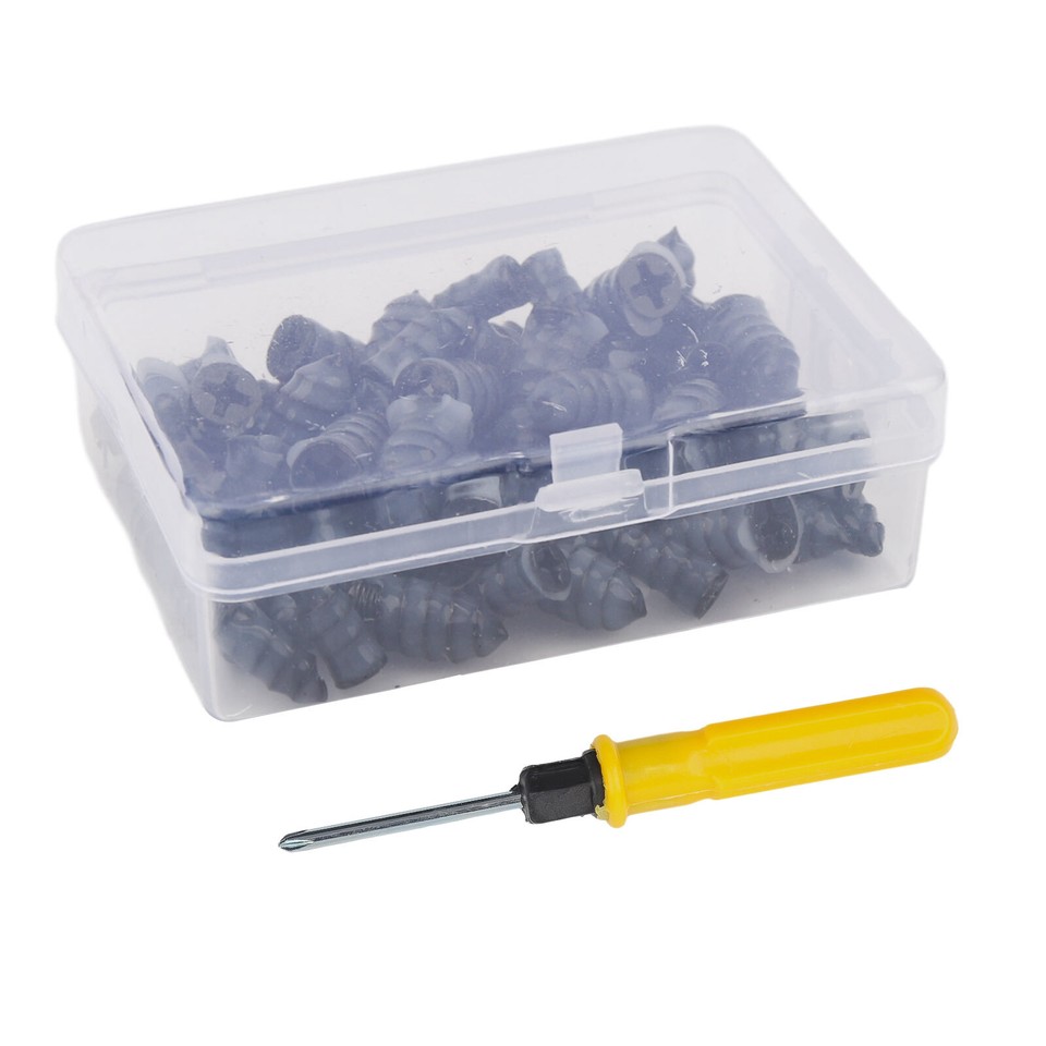 61x Car Tubeless Vacuum Tyre Puncture Repair Kit Screw Nails Tire Patch ...