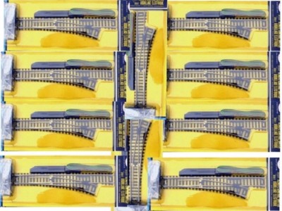 NEW 10 SWITCHES HO SCALE TRAINS R/H BRASS REMOTE SWITCH TRACK TURNOUT ...