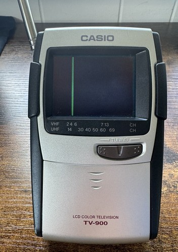 Casio TV-900B Vintage Antenna Tuning Battery LCD Screen Color TV ...