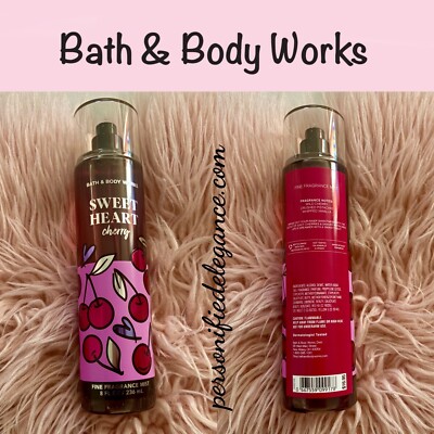 NEW Bath & Body Works Sweetheart Cherry Fine Fragrance Mist Body Spray ...