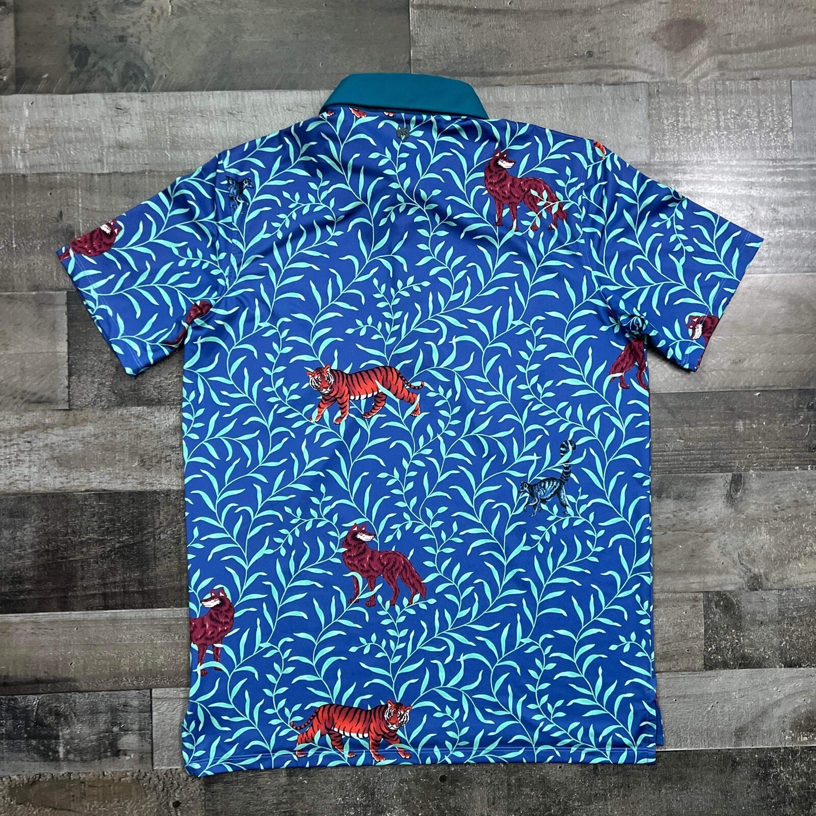 GREYSON Golf Polo Shirt JUNGLE WOLF MONGOOSE Tiger 🐅 Men’s Medium | eBay