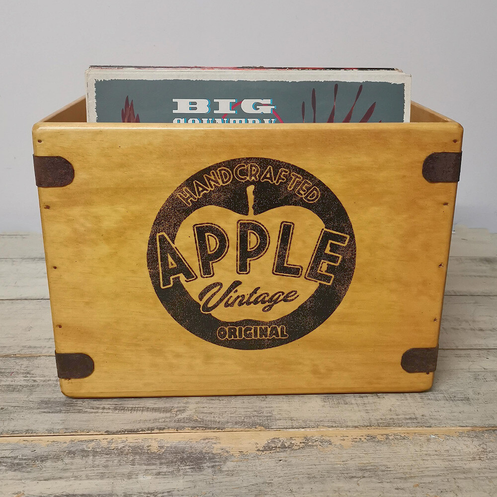 Apple Vintage Record Box Large 80 Album Crate 12" Vintage | eBay UK