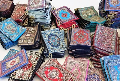 Persian Mini Rug Coin Pouch Purse Organizer Mask Holder Small Makeup ...