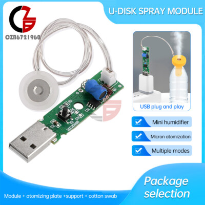 USB DC5V Ultrasonic Mist Maker Atomizing Module Humidifier DIY Kits ...