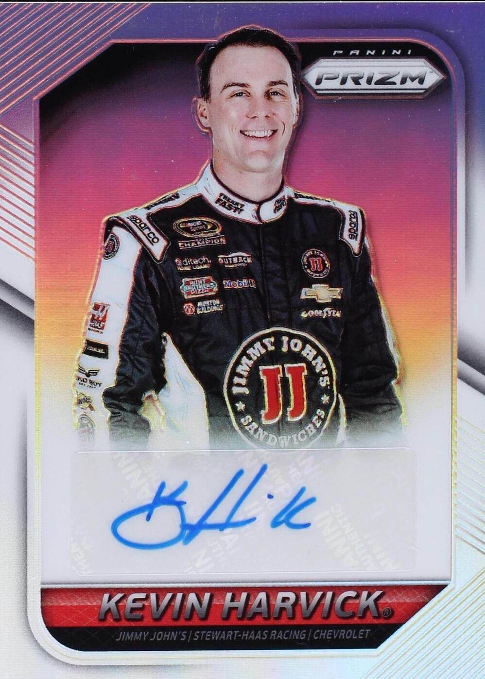 2016 Panini Prizm NASCAR - Driver Signatures Kevin Harvick #KH (AU) for ...