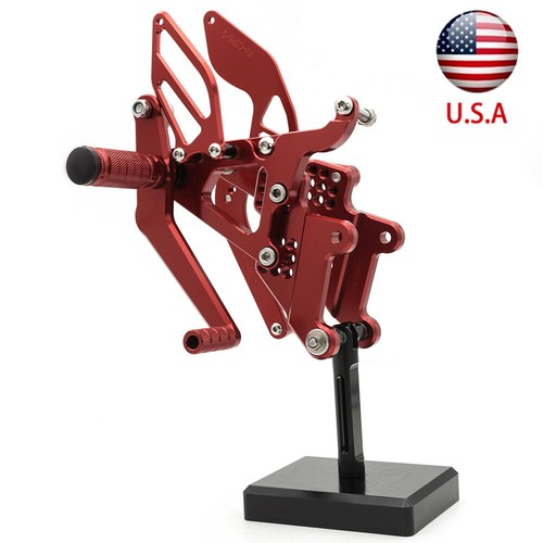 For YZF R6 2003 2004 2005 CNC Rearset Footrest Footpeg Pedals Shift GP ...
