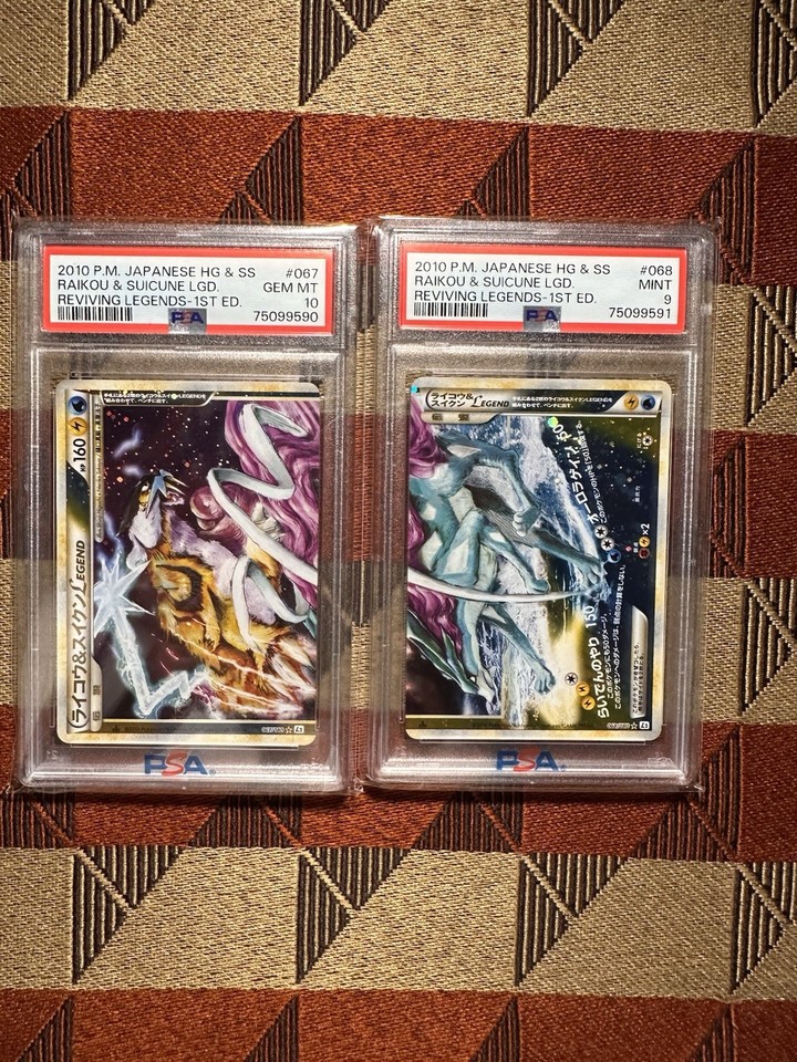 Raikou & Suicune LEGEND - 2010 Reviving Legends 1ST ED. JAP - PSA 10 ...