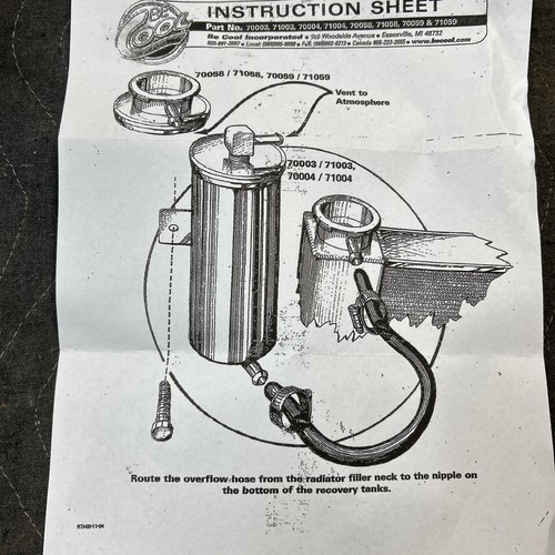 be cool radiator recovery tank | eBay
