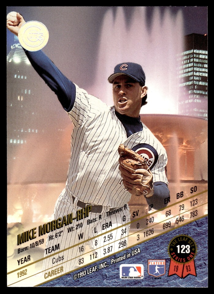 1993 Leaf #123 Mike Morgan Chicago Cubs | eBay