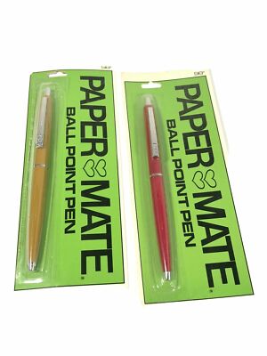 Paper Mate Ball Point Click Pen Vintage Gillette Co Original Package ...