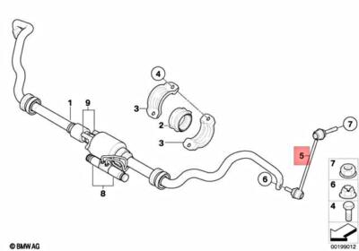 Genuine BMW E70 E70N E71 F15 F16 F85 Swing Support front Left OEM ...