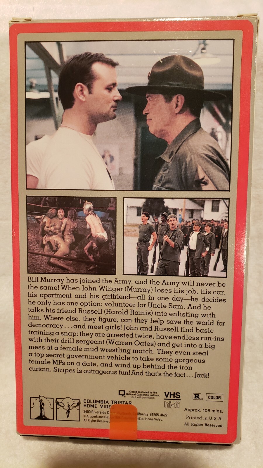 Stripes VHS - 1987 - Bill Murray, Harold Ramis, John Candy - Preowned ...