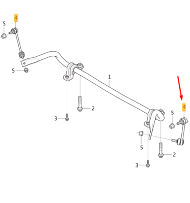 VOLVO V60 MK2 Front Left Stabilizer Link 31658286 NEW GENUINE | eBay