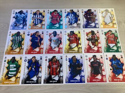 Match Attax Extra 2023-24 Full Set of 18 Breakthrough Ballers Cards ...