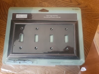 New Allen + Roth #0139951 Oil Rubbed Bronze Quadruple Toggle Switch ...