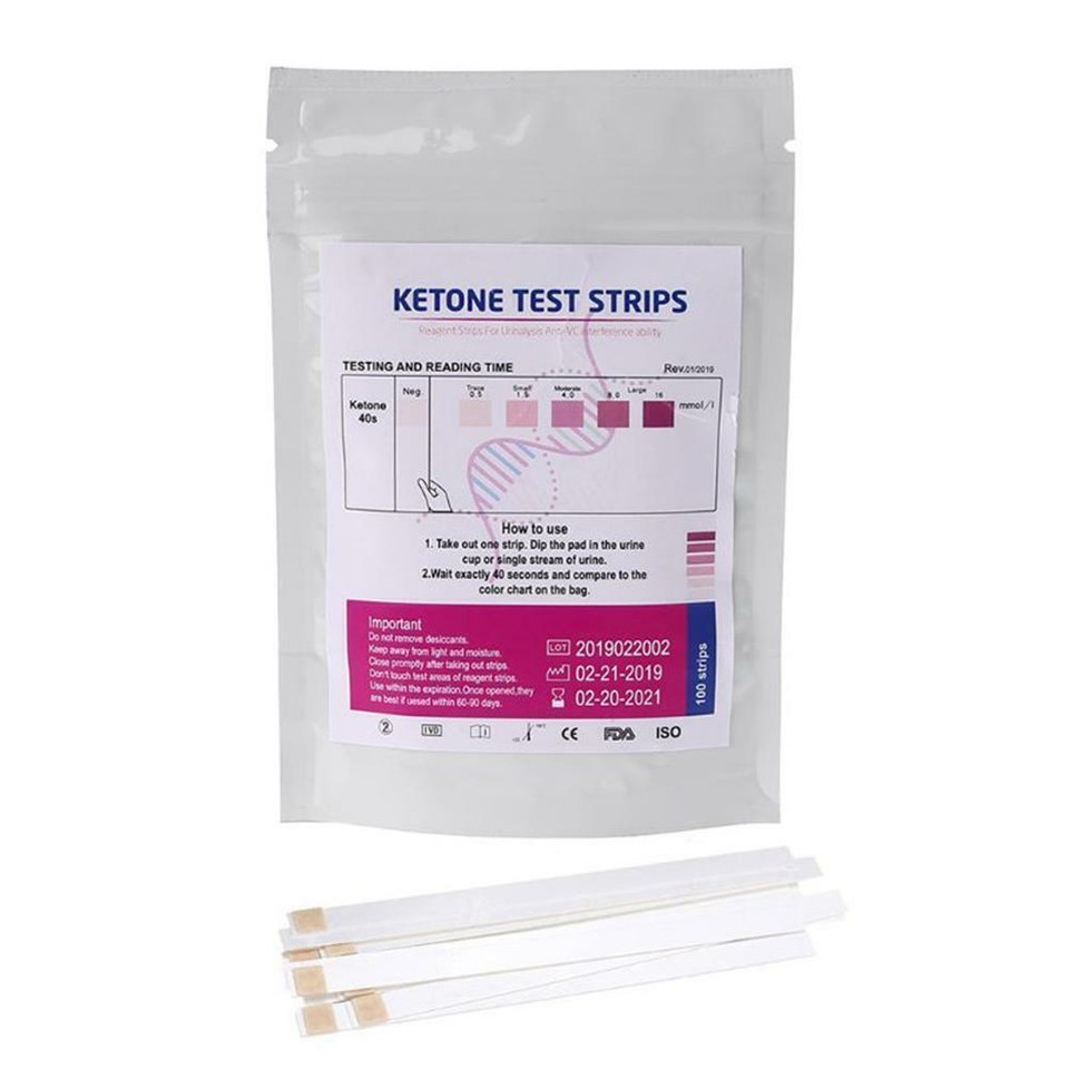 100 Strips/bag Urine Ketone Test Strips Keto Acid Ketone St. Test SALE ...