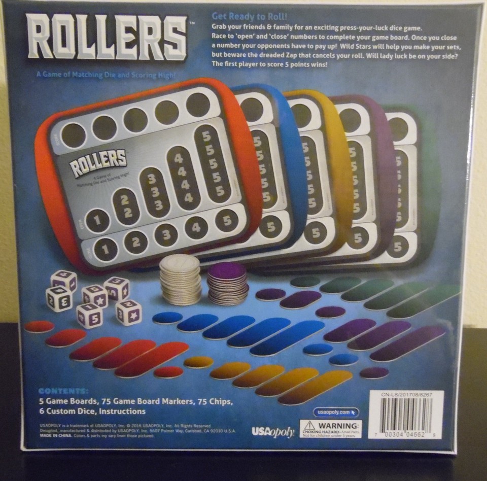 NEW Rollers Board Game A Game of Matching Die and Scoring High! FAST ...