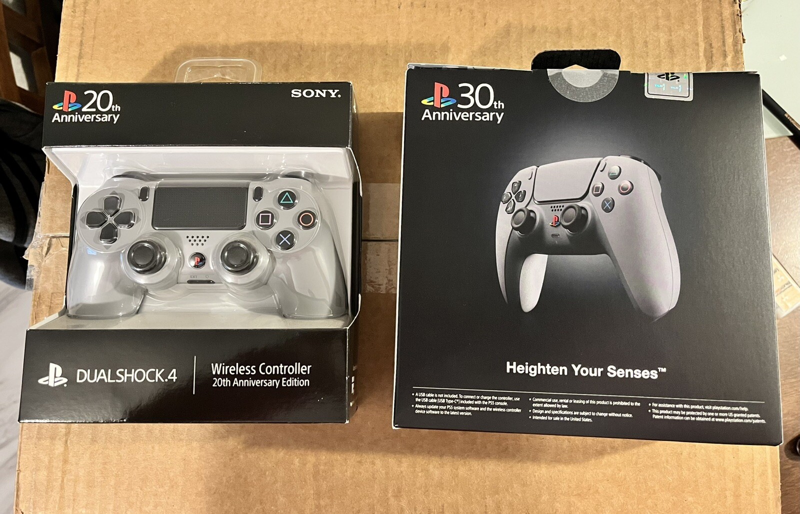 20th & 30th Anniversary Dualshock Controllers (NEW, SEALED, NEVER ...