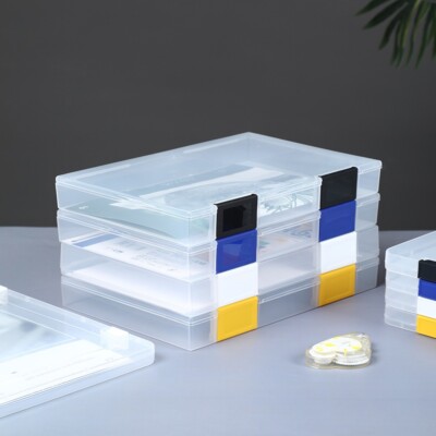 Plastic A4 File Box Transparent Document Box New A4 File Storage Box | eBay