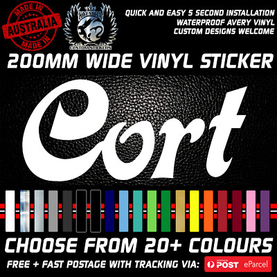 CORT GUITARS vinyl Sticker Decal 200mm customizable | eBay Australia