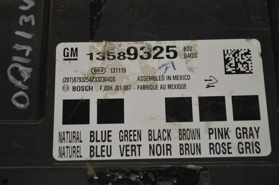 2013-17 Chevrolet Cruze Body Control BCM OEM 13589325 Module 863-26H1 ...