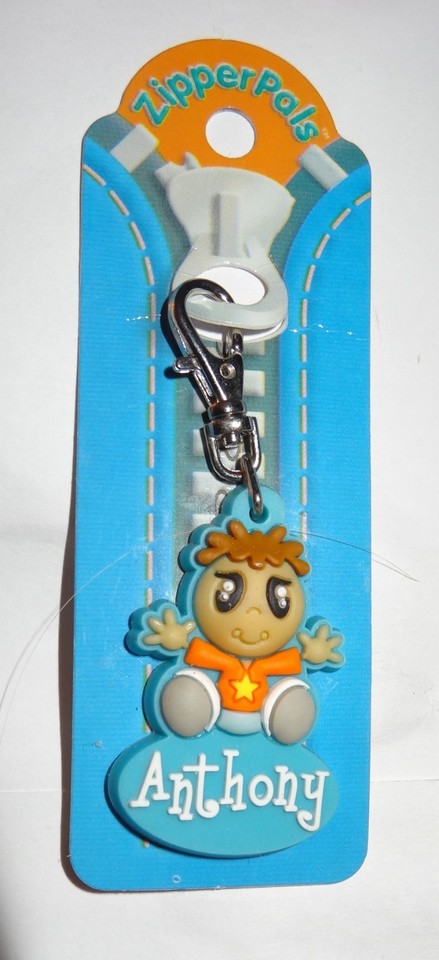 Zipper Pulls Kids Name Tag Zipper Pals ID Charm Backpack Bag Choose ...