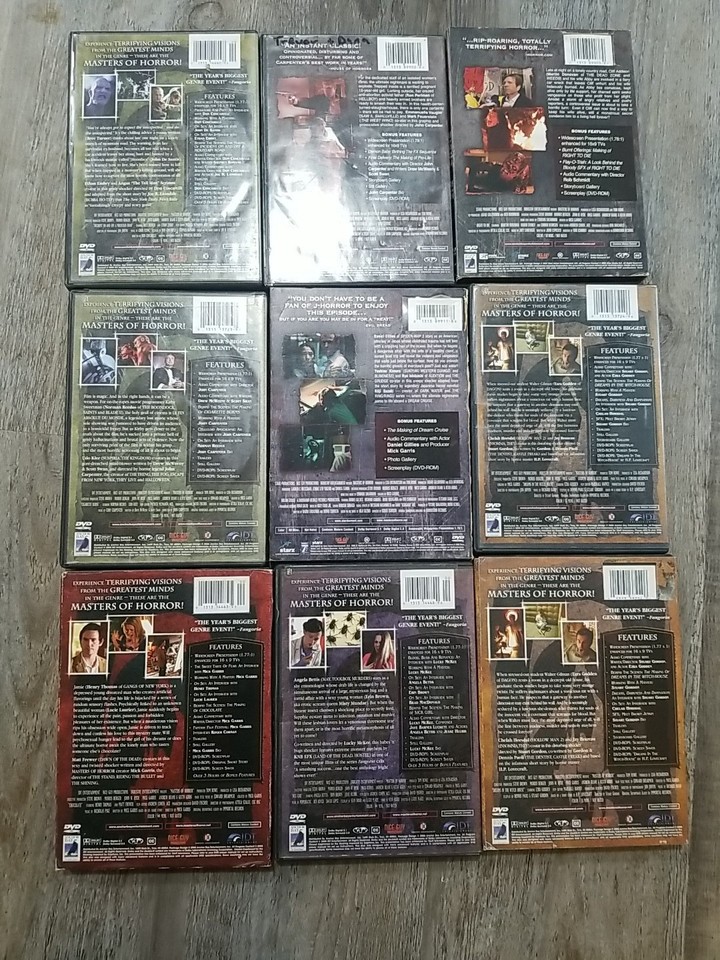 masters of horror dvd Lot Of 9 | eBay