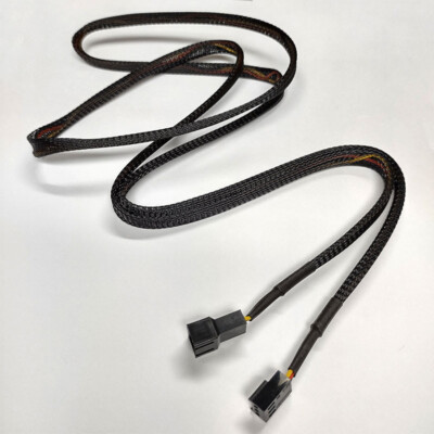 48" 3 Pin Connector PC Computer Fan Extension Adapter Cable, Black ...