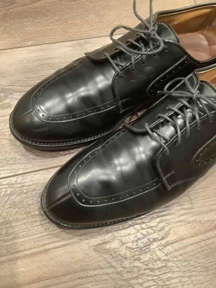 Allen Edmonds Kingsley Leather Split Toe Black Oxford Men's Size 10 D ...