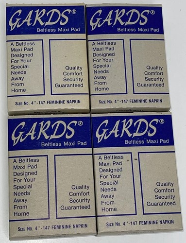 4 Vintage Vending Machine Maxi Pad Sanitary Napkins Gards Hospital ...