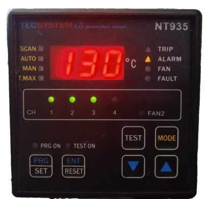 TECSYSTEM NT935 ELECTRIC TEMP. RELAY PROTECTION 24-240VAC-DC- TRIED ...