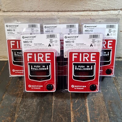 NOTIFIER NBG-12 FIRE ALARM DUAL ACTION CONVENTIONAL PULL STATION - NEW ...