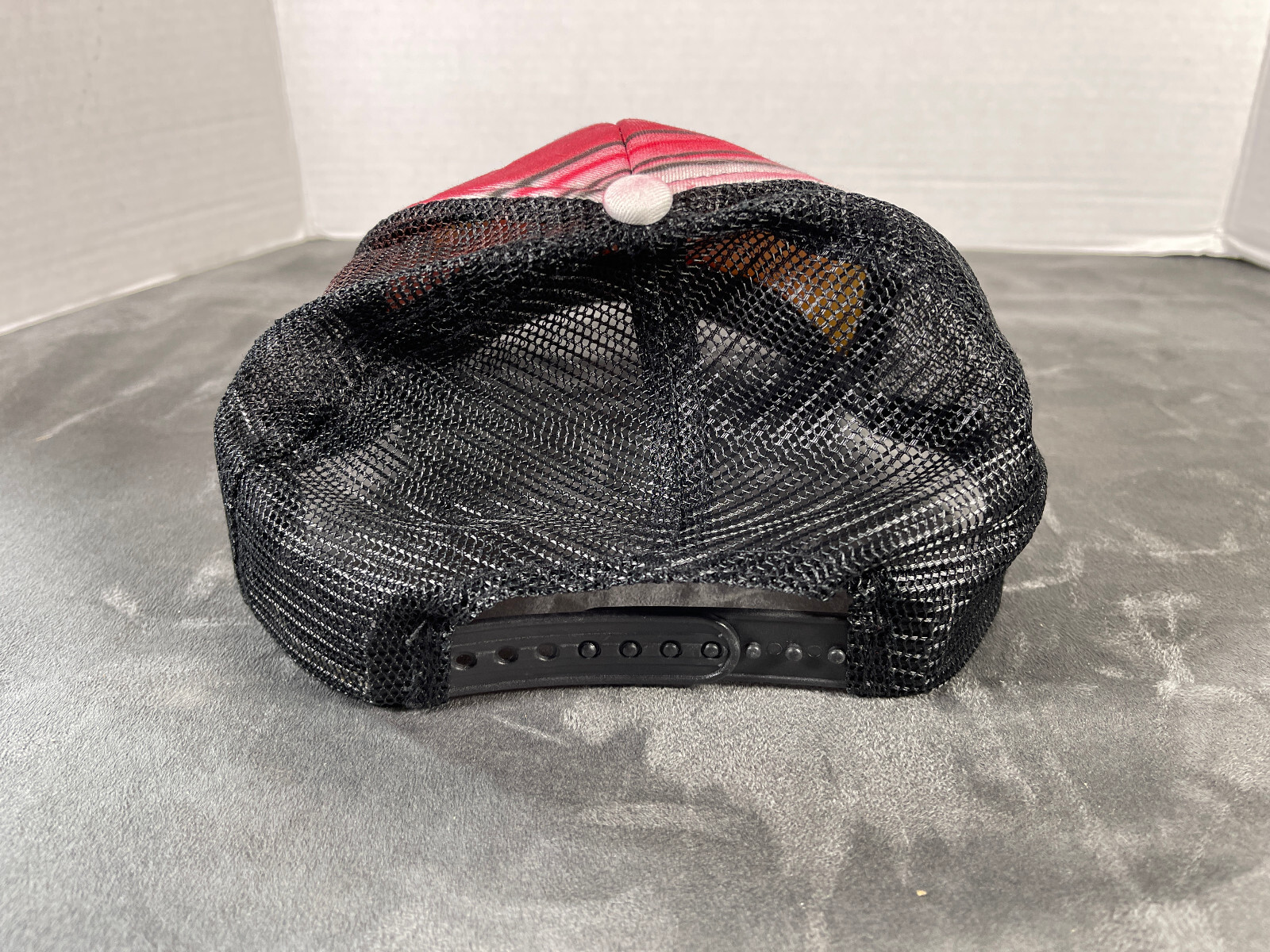 Vintage Red Black Elmo Sesame Street Muppet trucker H… - Gem