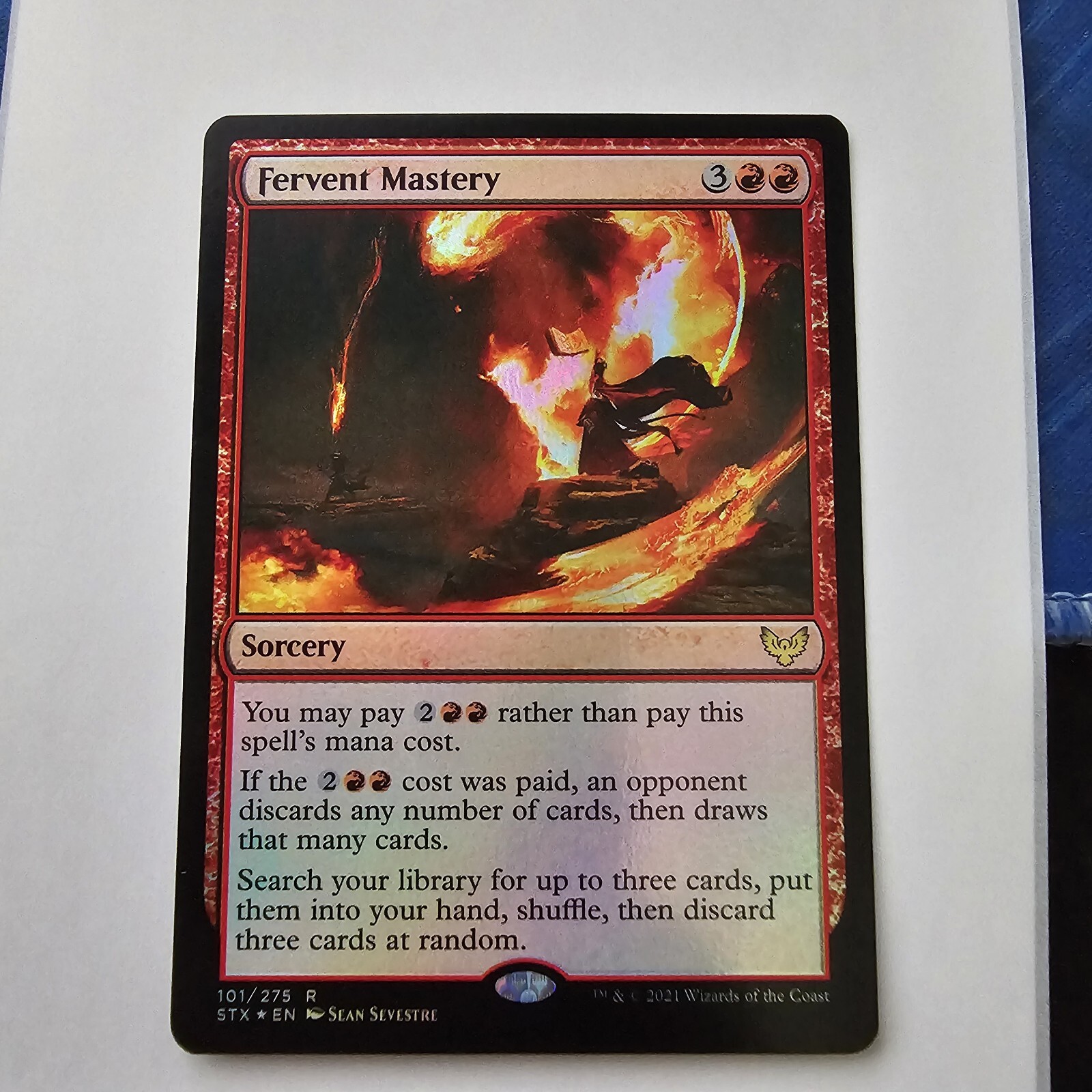Fervent Mastery Strixhaven School Of Mages Foil Rare Magic MTG #101 | eBay