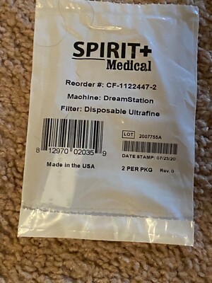 Spirit + Medical CF-1122447-2 DreamStation Reusable Pollen Filter | eBay