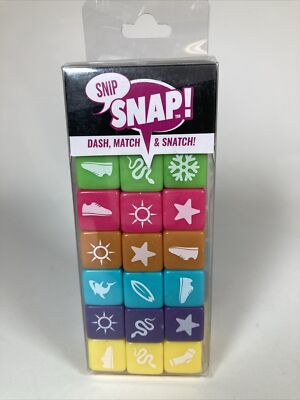 Snip Snap! Dash Match & Snatch Fast Action Dice Game With 36 Dice Brand ...