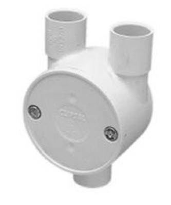 Clipsal TANGENTIAL JUNCTION BOX 3-Way, Grey *Australian Brand- 20mm Or ...