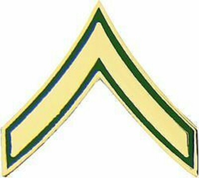 ARMY E-2 PRIVATE MILITARY RANK LAPEL HAT PIN | eBay