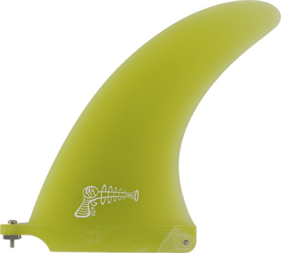 Ray Gun Fiberglass Center Fin 7.0" Yellow Surfboard FIN | eBay