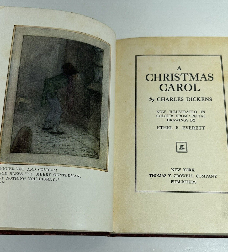 A Christmas Carol Charles Dickens Ethel Everett Thomas Crowell 1924 Hardcover | eBay