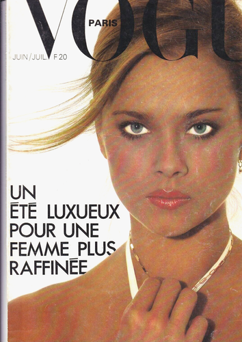 VOGUE PARIS 1977 LENA KANSBOD FURS MARCIE HUNT RAQUEL WELCH GUY BOURDIN ...