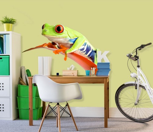 3D Cute Frog G0031 Animal Wallpaper Mural Poster Wall Stickers Decal ...